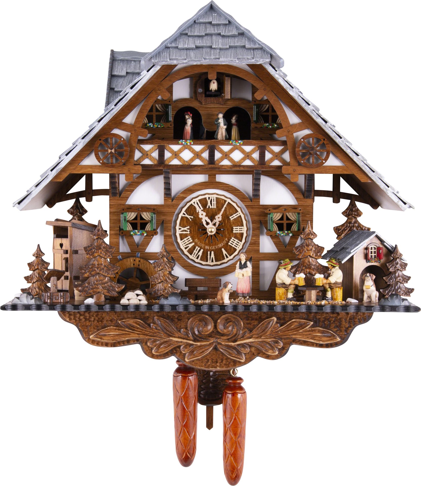 Reloj de cuco estilo “Chalet” de cuarzo 43cm de Engstler | Cuckoo-Palace